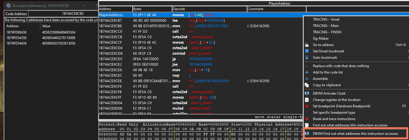 Get a RSI from dbvm dbg · Issue #2265 · cheat-engine/cheat-engine · GitHub